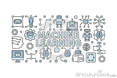 Machine Learning Algorithm Illustration | CartoonDealer.com #106581164