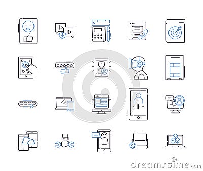 Machine Learning Outline Icons Collection. Machine, Learning, AI ...