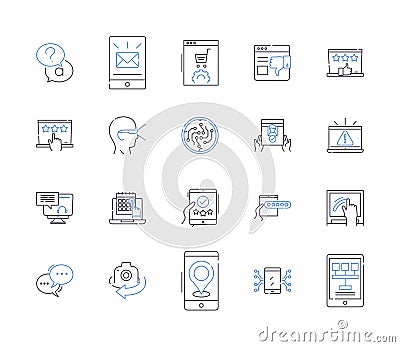 Machine Learning Outline Icons Collection. Machine, Learning, AI ...