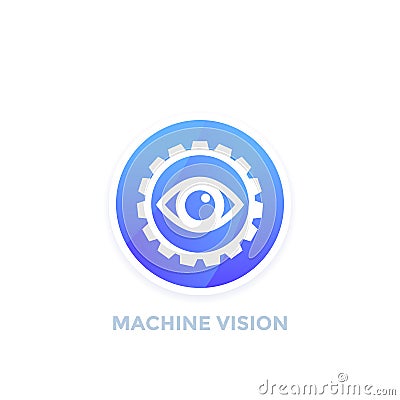 Machine Vision Icon Or Visual Recognition Vector | CartoonDealer.com ...