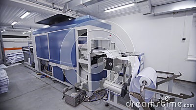 Machines Create Packing for Bottles. Process of Manufacturing Plastic ...