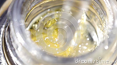 Flipping a Half Gram Thca Crystal with a Clear Tool Stock Video - Video ...