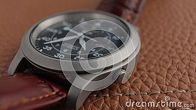 Automatic Watch with Ticking Hands Stock Footage - Video of date ...
