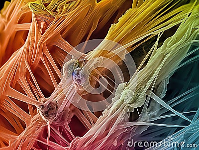 Macro Of Hair Structure, Structure Of Human Hair In An Electron ...
