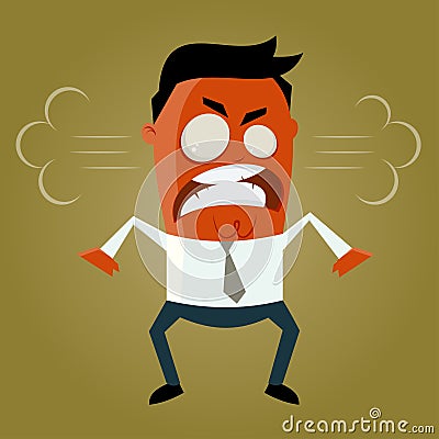 Mad Cartoon Man Stock Photos - Image: 30920413