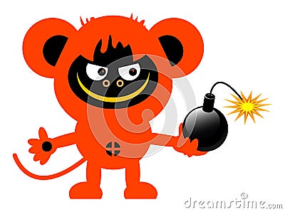 Mad Monkey Royalty Free Stock Images - Image: 13652039