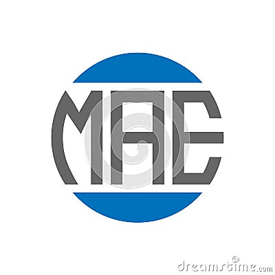 MAE Letter Logo Design On White Background. MAE Creative Initials ...