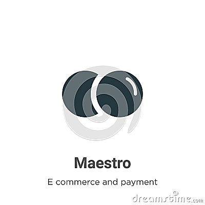 Maestro Vector Icon On White Background. Flat Vector Maestro Icon ...