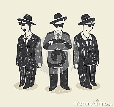 The Mafia Cartoon Vector | CartoonDealer.com #23379269