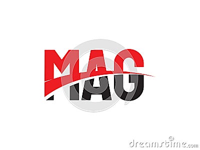 MAG Letter Initial Logo Design Vector Illustration | CartoonDealer.com ...