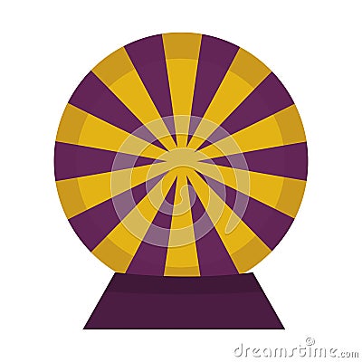 The Magic Ball Is Isolated In A Flat Cartoon Style Isolated On A White ...