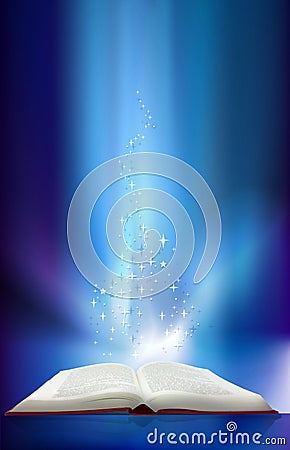 Magic Blue Book Stock Image - Image: 11833321