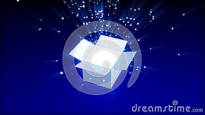 Magic box stock footage. Video of silver, sparkle, celebration - 39924686