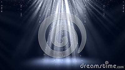 Magic Light Rays with Particles Animation Background. Stock Footage ...