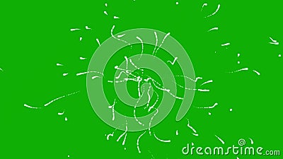 Magic Sparks Stream Motion Graphics with Green Screen Background Stock ...