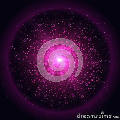 Magic Vector Outburst Light Effect With Particles | CartoonDealer.com ...