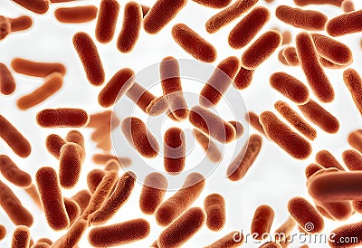 Magnified Image Of Bacteria Showing Detailed Structures.AI Generated ...