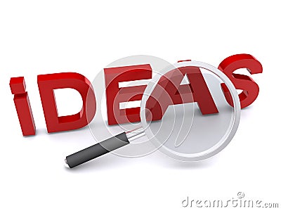 Magnified Word Ideas Royalty-Free Illustration | CartoonDealer.com ...