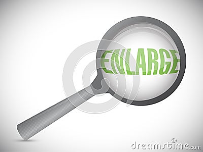 Magnify With Enlarge Text Illustration Design Royalty Free Stock Photos ...