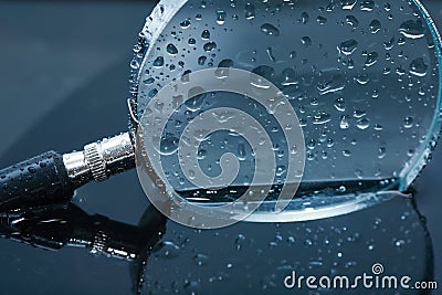 Magnifying Glass In Water Stock Photo | CartoonDealer.com #62547672