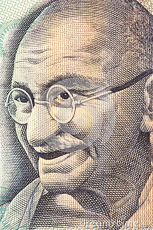 Mahatma Gandhi On Currency Note Royalty Free Stock Photo - Image: 10206275