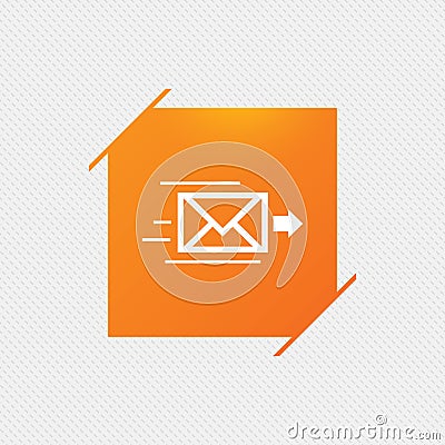 Mail Delivery Icon. Envelope Symbol. Message. Vector Illustration ...
