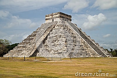 The Main Pyramid Of Chichen Itza Royalty-Free Stock Image ...