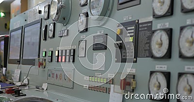 Main Switchboard in Engine Control Room Stock Footage - Video of engine ...
