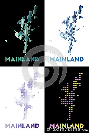 Mainland Map. Cartoon Vector | CartoonDealer.com #216867919