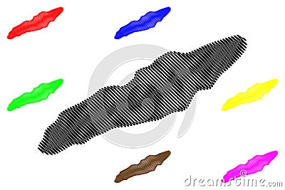 Majuli District Assam State, Republic Of India Map Vector Illustration ...