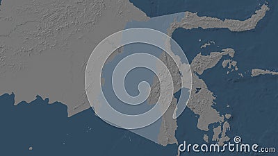 Makassar Strait Highlighted. Steel Blue Map Stock Image | CartoonDealer ...