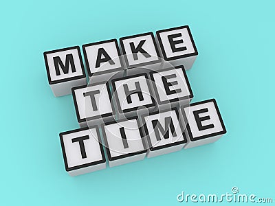 Make The Time Word Blocks Royalty-Free Stock Image | CartoonDealer.com ...