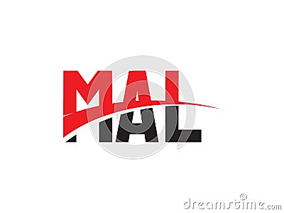 MAL Letter Initial Logo Design Vector Illustration | CartoonDealer.com ...