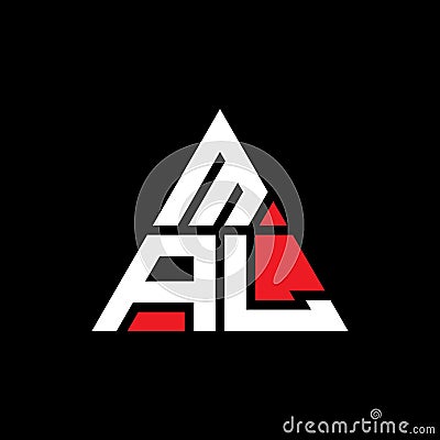 MAL Triangle Letter Logo Design With Triangle Shape. MAL Triangle Logo ...