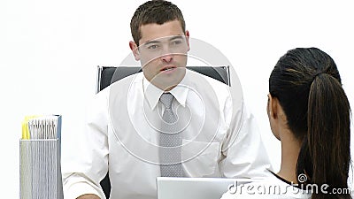 Male boss telling off stock video. Video of businessman - 39910487