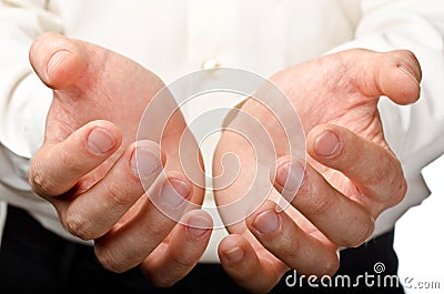 Male Open Hands Stock Photography - Image: 24043752