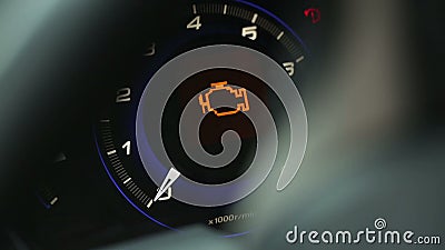 Malfunction or Check Engine Car Symbols Stock Video - Video of ...