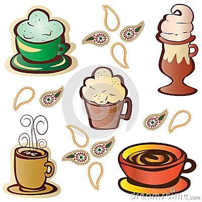 Malt Shop Icon Set Stock Images - Image: 22884304
