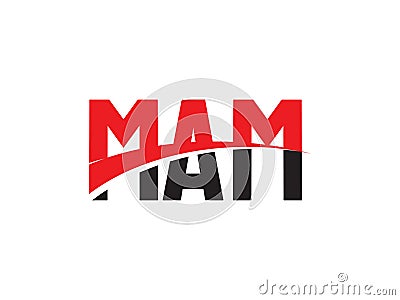 MAM Letter Initial Logo Design Vector Illustration | CartoonDealer.com ...