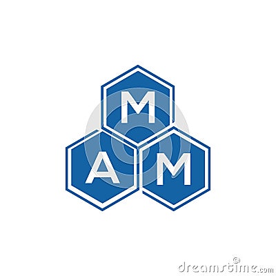 MAM Letter Logo Design On White Background. MAM Creative Initials ...