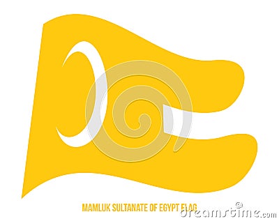 Mamluk Sultanate Of Egypt 1250-1517 Flag Waving Vector Illustration On ...
