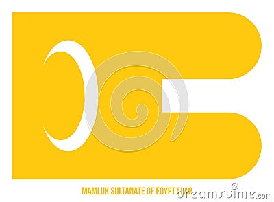 Mamluk Sultanate Of Egypt 1250-1517 Flag Waving Vector Illustration On ...