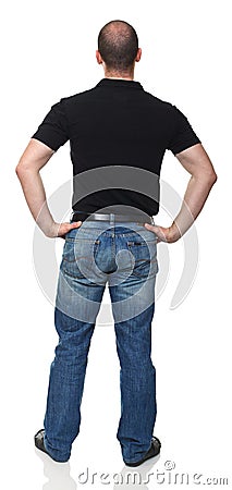 Man Back View Royalty Free Stock Image - Image: 19364496