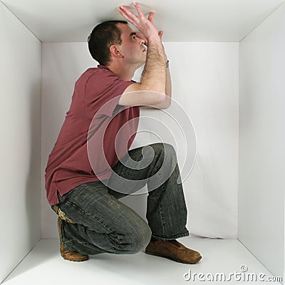 Man with head in mailbox stock image. Image of large - 22132645