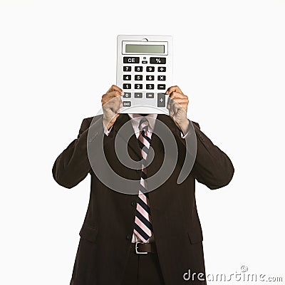 Man With Calculator. Stock Photography - Image: 2431832