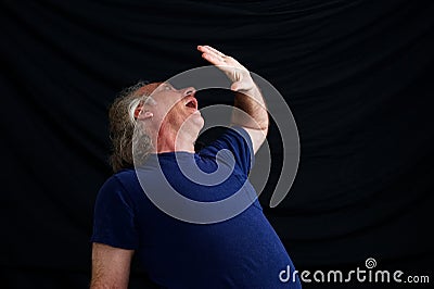 Man Cowering In Fear Royalty Free Stock Photos - Image: 21371698