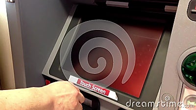 Man Depositing Cheque at ATM Machine Stock Footage - Video of machine ...