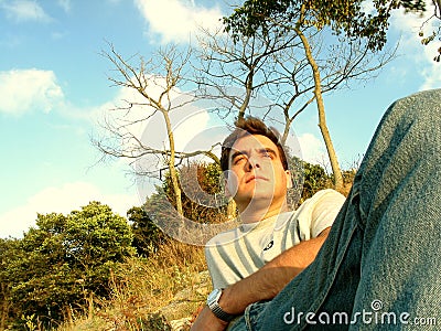 Man Dreaming Stock Images - Image: 136944