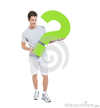 Man Holding Question Mark Symbol Stock Photography | CartoonDealer.com ...