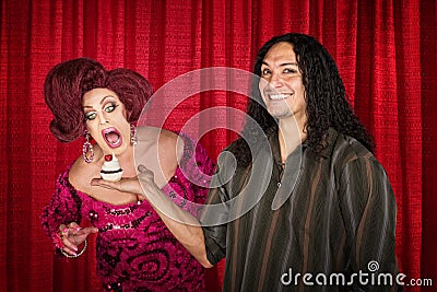 Scared Drag Queen stock photo. Image of drag, diva, curtain - 35871948
